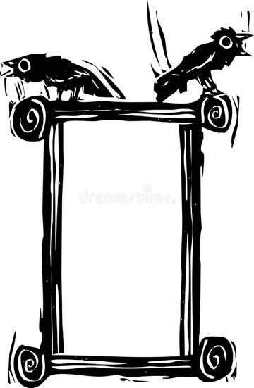Raven Border Stock Illustrations – 230 Raven Border Stock Illustrations ...
