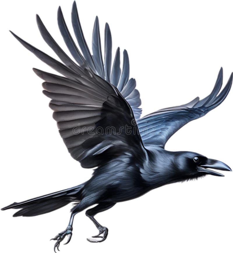 Crow, Close-up Colored-pencil Sketch of a Crow. AI-Generated. Stock ...