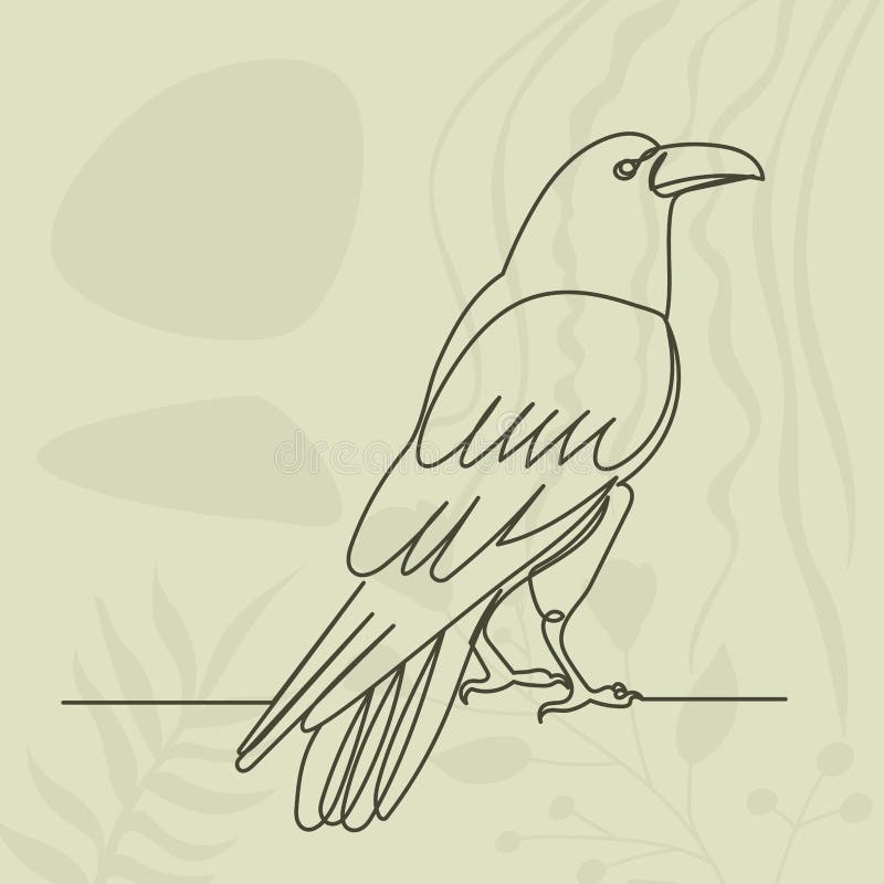Crow Line Drawing Stock Illustrations – 3,071 Crow Line Drawing Stock ...