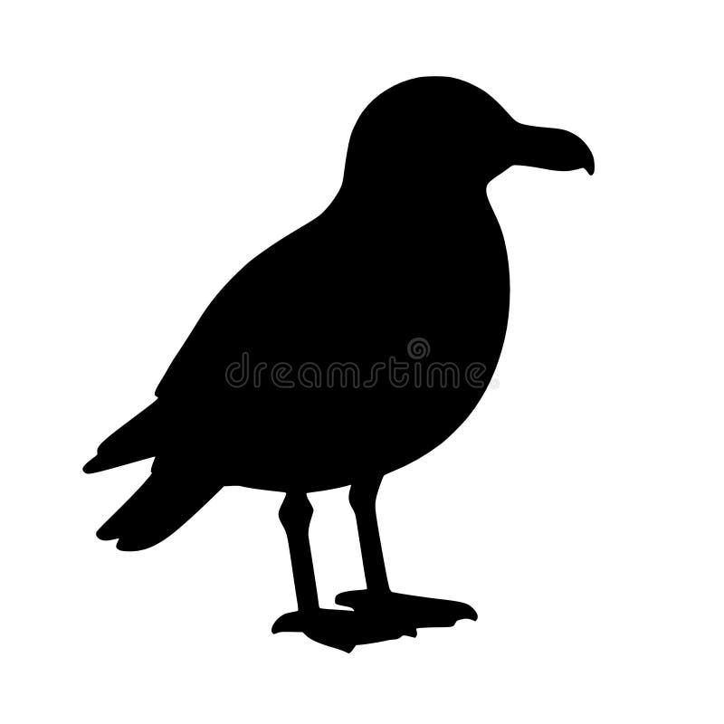 Crow Icon, Black Style. Isolated on White Background Stock Illustration ...