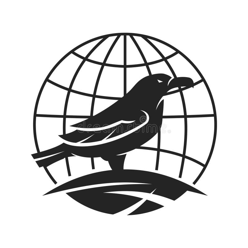 Crow Logo Template Isolated. Brand Identity. Icon Abstract Vector ...