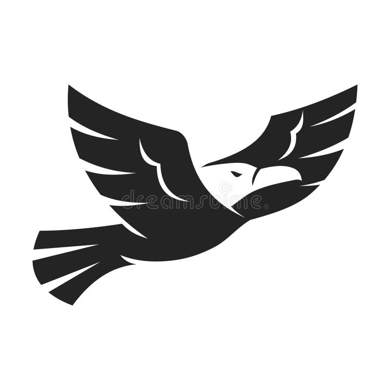 Crow Logo Template Isolated. Brand Identity. Icon Abstract Vector ...