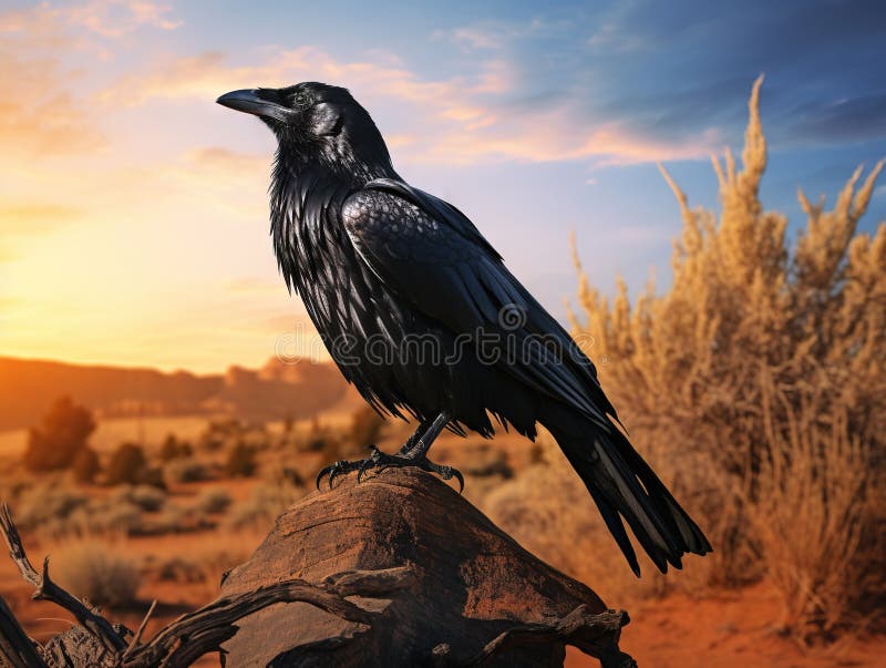 Crow stock illustration. Illustration of bird, raven - 293693211