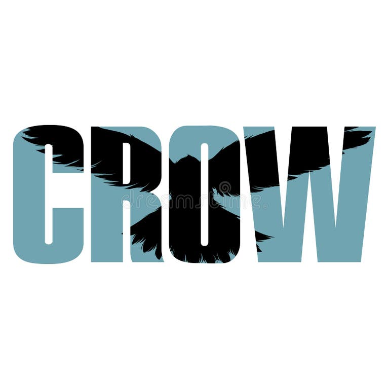 Crow sign stock vector. Illustration of design, bird - 61037287