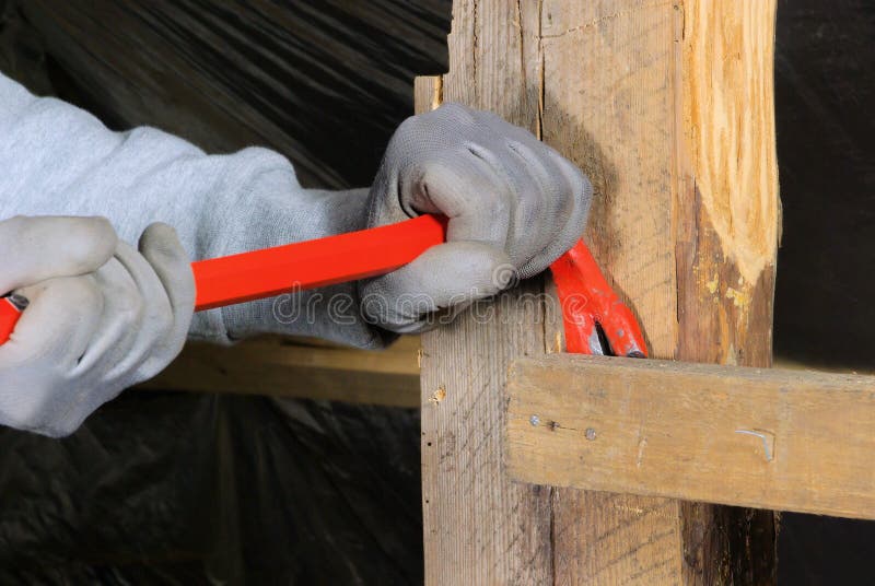 Rusty Old Crowbar stock photo. Image of worn, crowbar - 18433478
