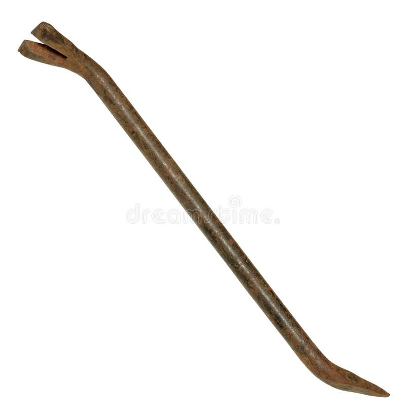 Crowbar stock image. Image of background, single, worn - 25220375
