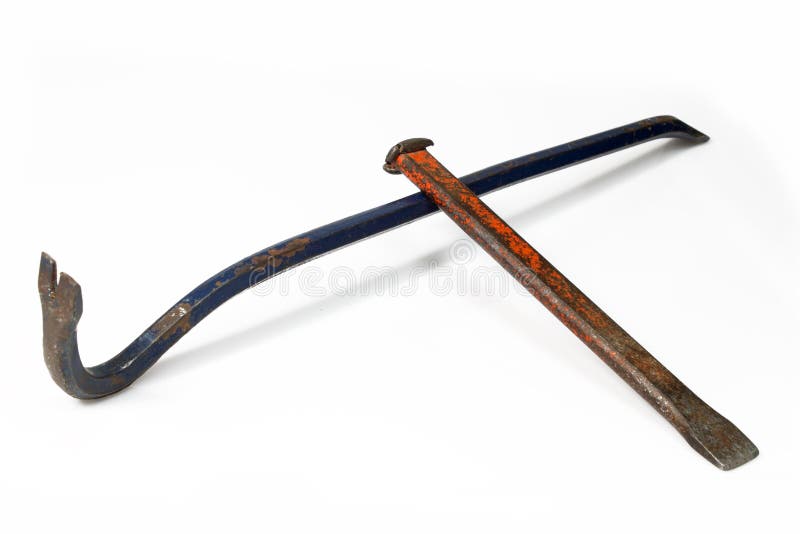 Crowbar and chisel stock photo. Image of single, side - 12706928