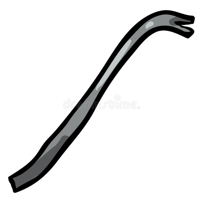 Crowbar - Hand Drawn Doodle Icon Stock Vector - Illustration of ...