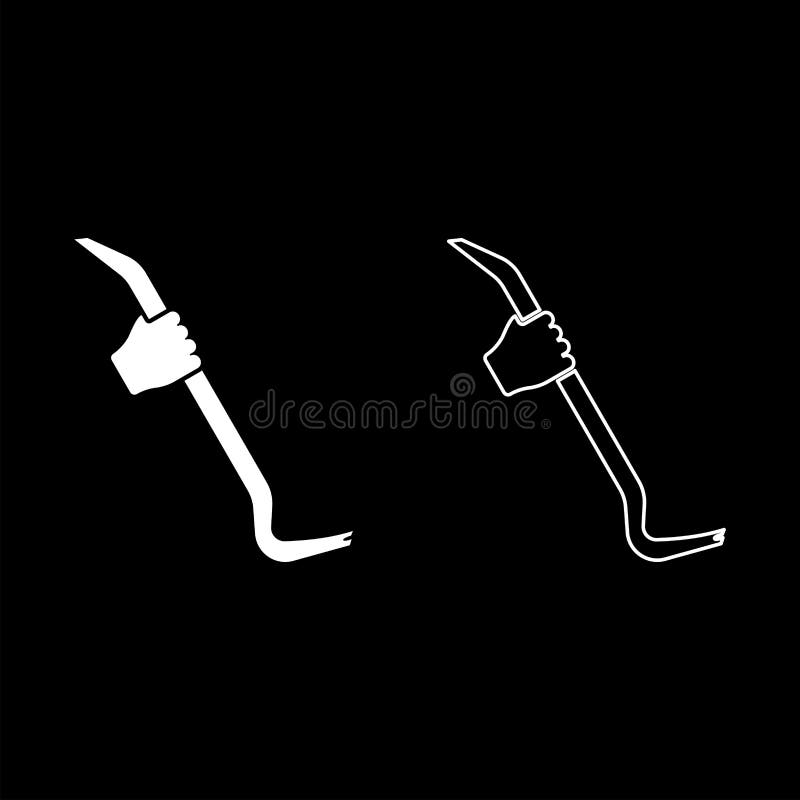 Crowbar in Hand Holding Tool Use Arm Using Multifunctional Utility Bar ...
