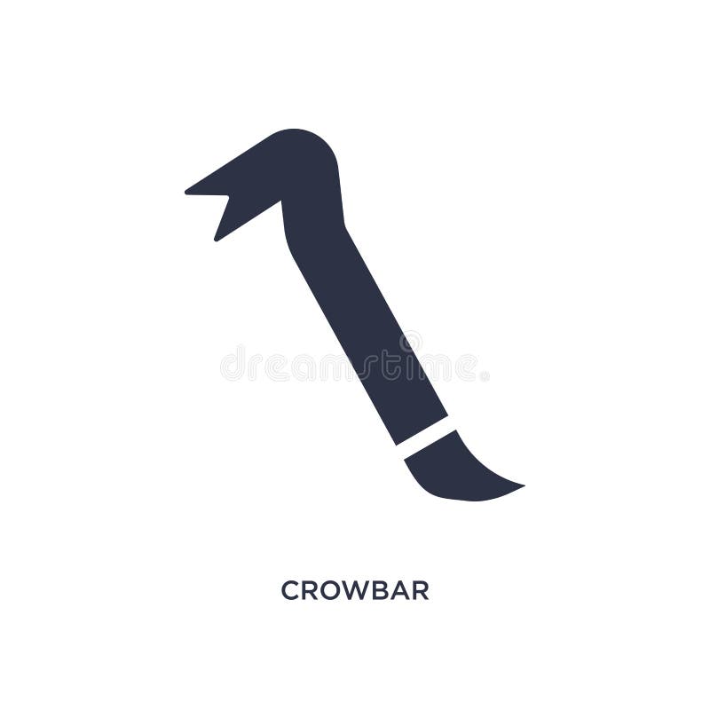 Crowbar Icon on White Background. Simple Element Illustration from ...