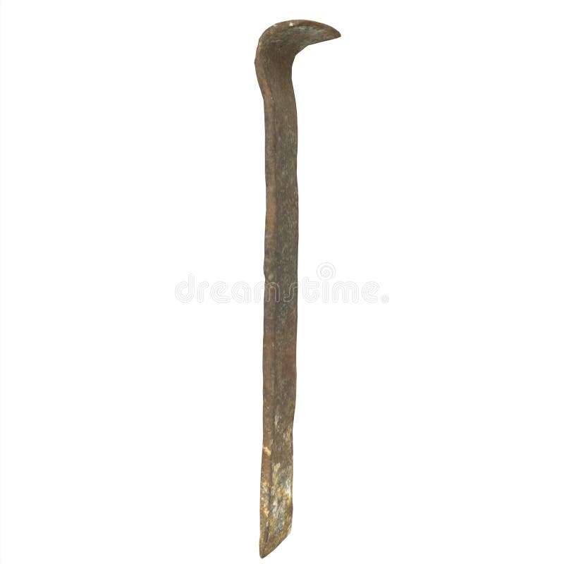Crowbar Isolated on White Background Stock Illustration - Illustration ...