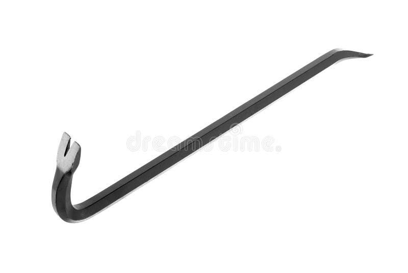 Crowbar, isolated stock image. Image of nails, steal - 12274625
