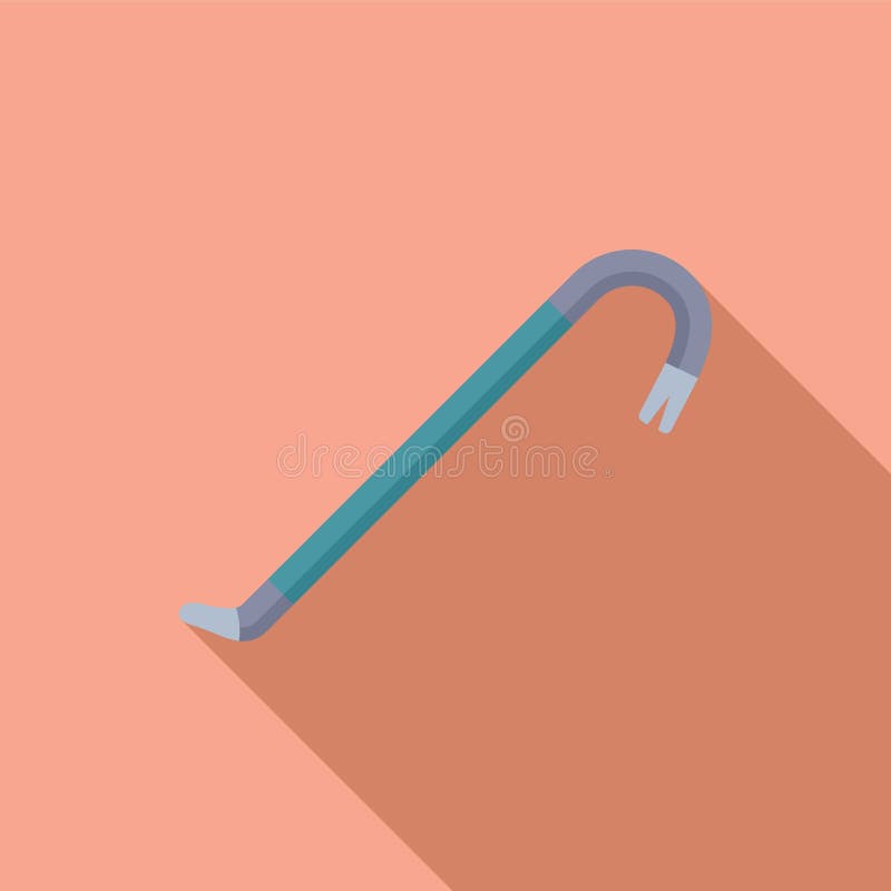 Crowbar Lying on Pink Background with Shadow Stock Vector ...