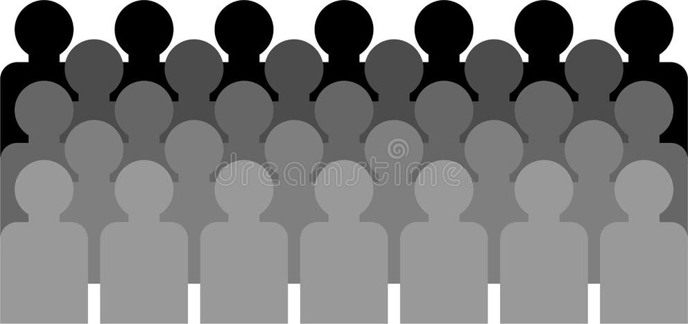 Faceless Crowd Stock Illustrations – 1,164 Faceless Crowd Stock ...