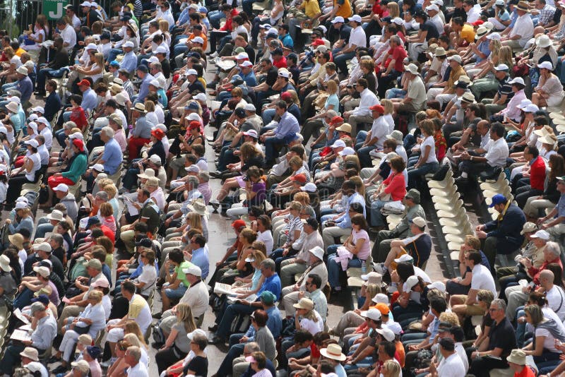 Crowd editorial stock photo. Image of crowd, interview - 5056233