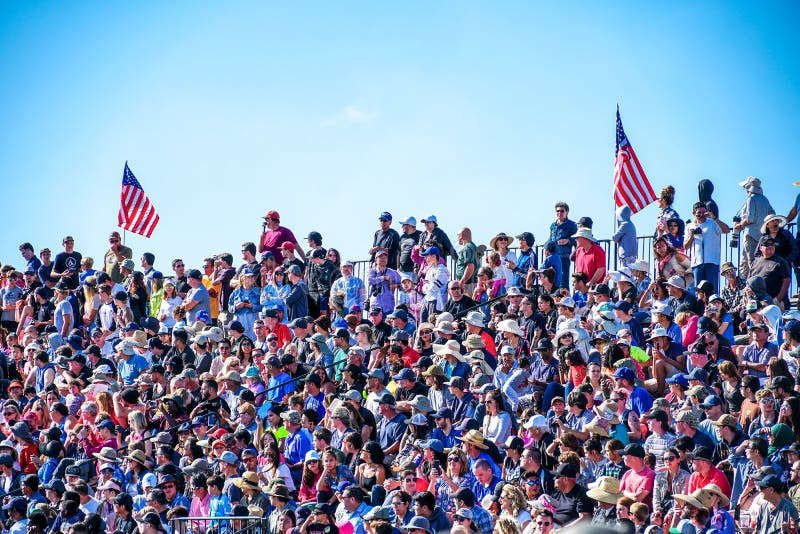 Crowd Audience in a Stadium Looking at the Event Editorial Photography ...