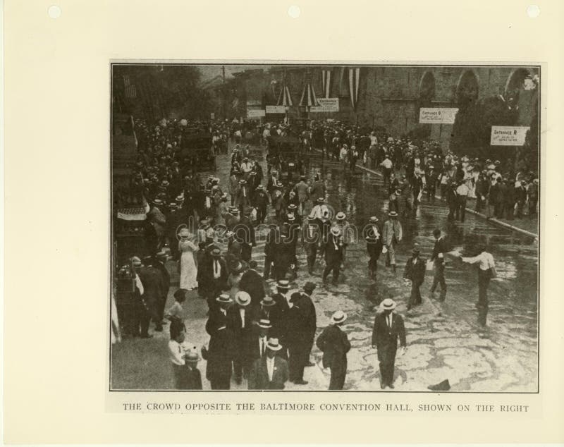 Crowd at Baltimore Convention Hall Stock Photo - Image of people ...
