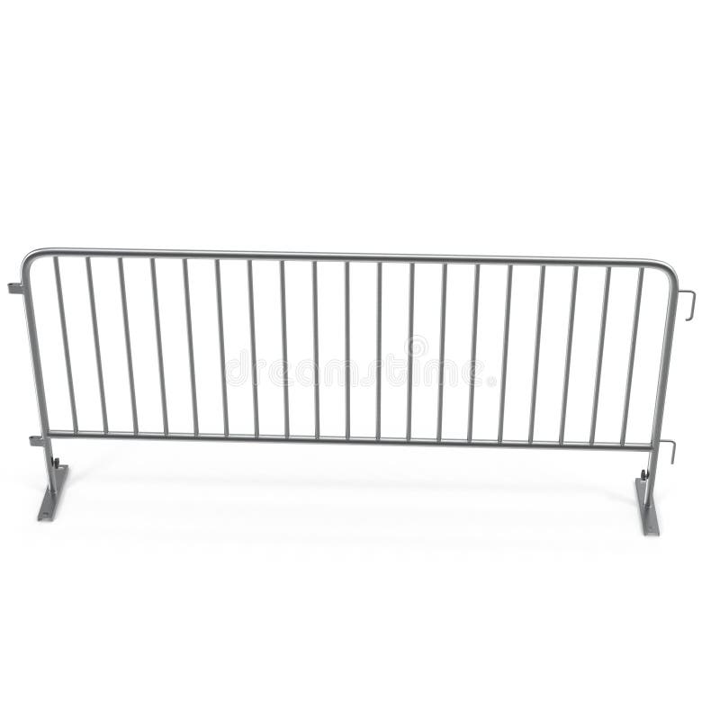 Crowd Barrier Isolated on White. 3D Illustration Stock Illustration ...