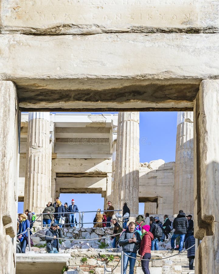 Beule Gate Acropolis Athens Editorial Photo - Image of wall ...