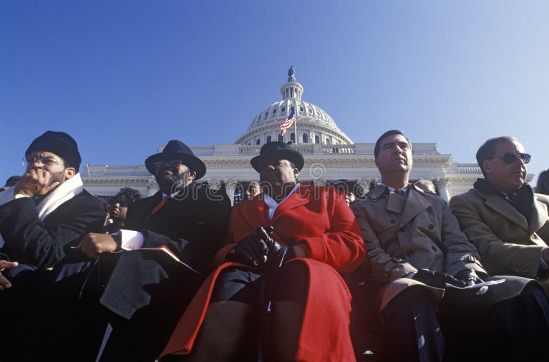 Crowd on Bill Clinton S Inauguration Editorial Image - Image of ...