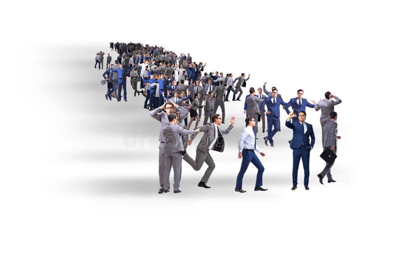 The Crowd of Business People in Concept Stock Photo - Image of crowd ...