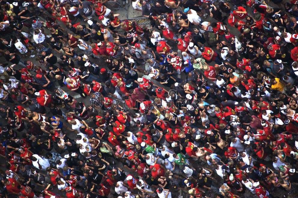 Crowd Celebrates at Chicago Blackhawks Parade Editorial Photography ...