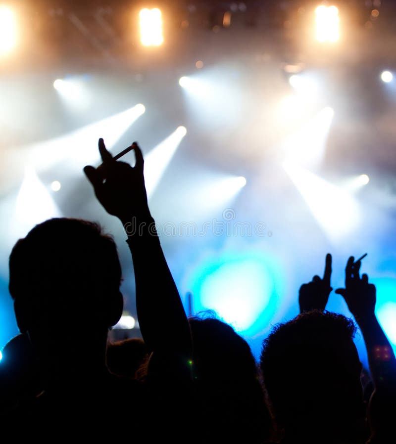 Crowd at concert stock image. Image of club, crowd, heads - 26528735