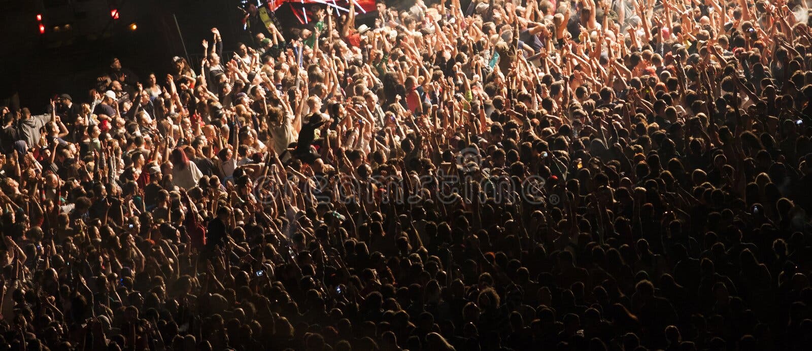 Crowd at concert stock image. Image of people, glowing - 27664979
