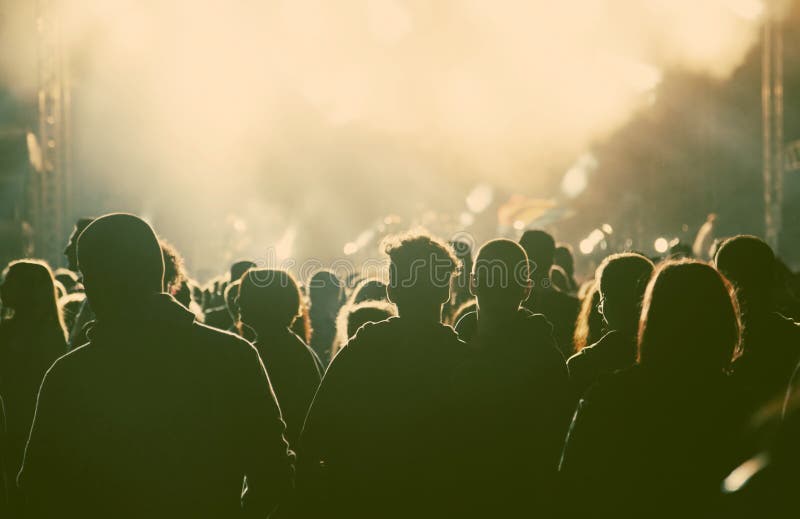 Crowd at concert stock image. Image of audience, popular - 54695183