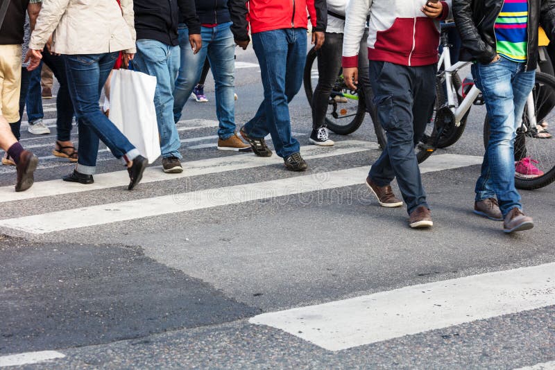 Crowd at the crossroads stock photo. Image of crowded - 138023854