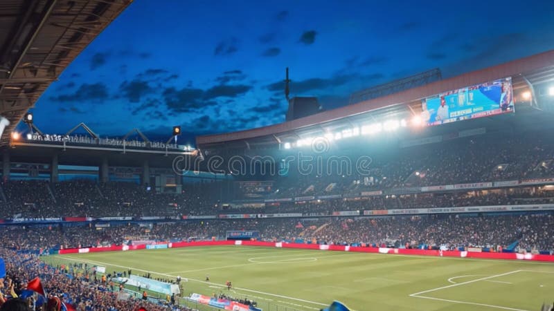 Crowd Eagerly Awaits Kickoff during an Electrifying Football Event at ...