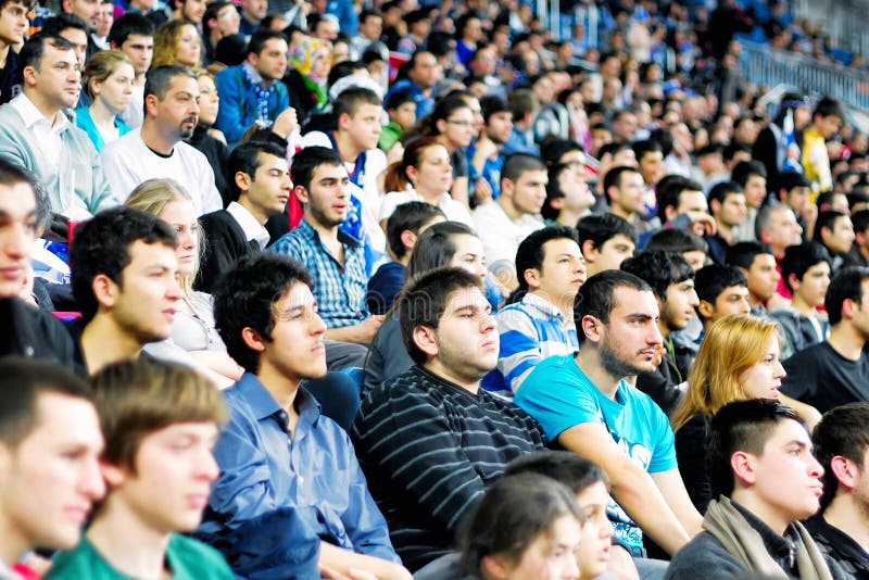 Crowd of Efes supporters editorial stock image. Image of human - 17976019