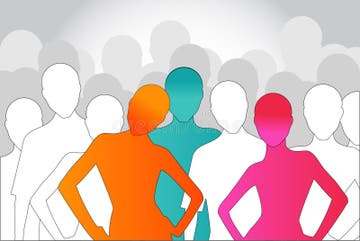 Faceless Crowd Stock Illustrations – 889 Faceless Crowd Stock ...