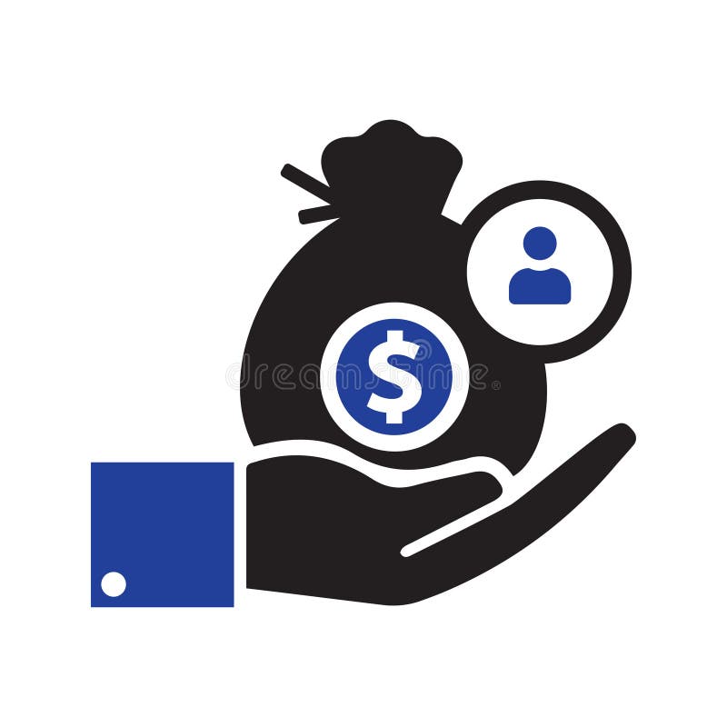 Crowd funding icon vector stock vector. Illustration of profit - 257333972