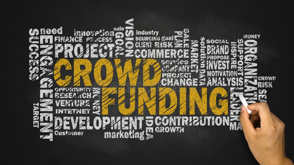 Crowd funding word cloud stock image. Image of word, project - 52703073