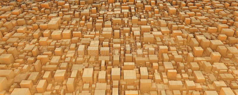 Crowd of Golden Square Business Background Stock Illustration ...