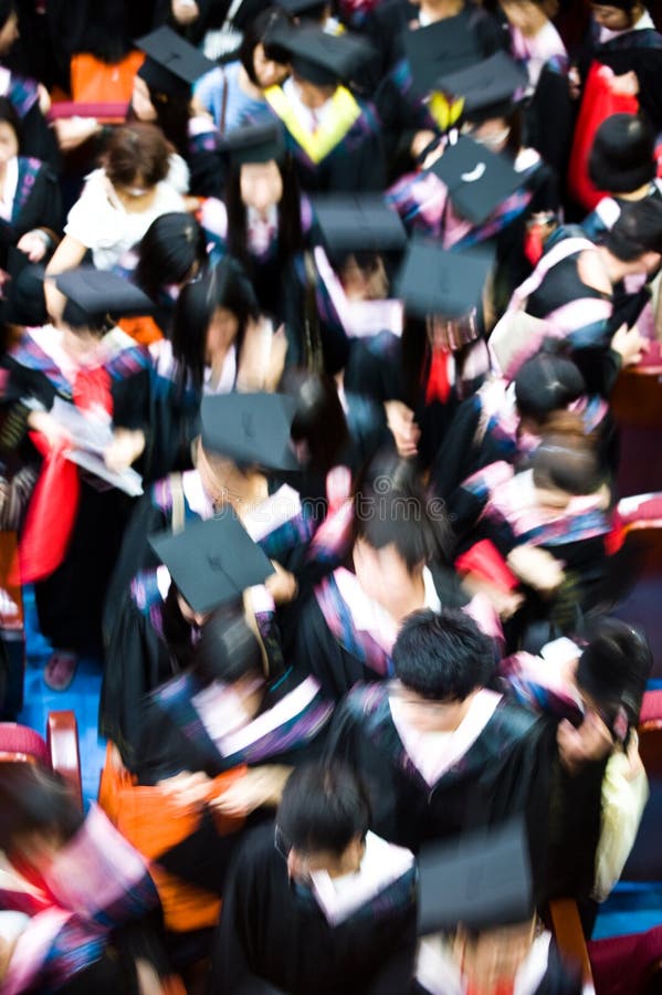 Crowd of graduates stock photo. Image of class, high - 21101426
