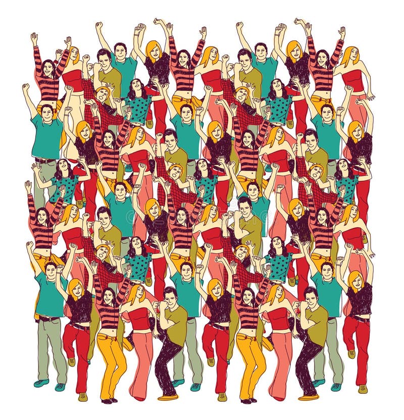 Crowd Happy People Isolate White Stock Illustrations – 60 Crowd Happy ... Crowd Happy People Isolate White Stock Illustrations – 60 Crowd Happy ...
