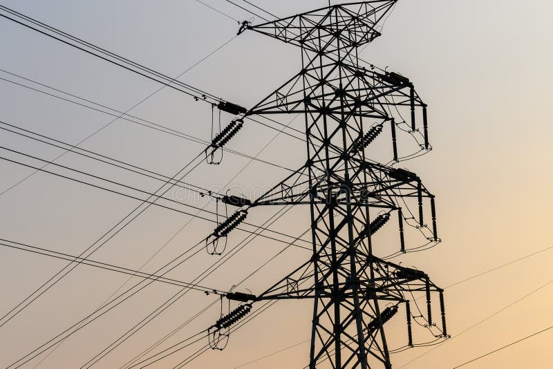 Crowd High Voltage Electrical Cable Stock Image - Image of transmission ...