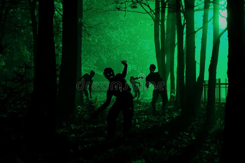 Miniature Toys Forest Zombies 32mm Game Miniatures Into The Woods Role ...