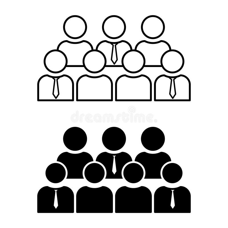 Crowd Icons. stock vector. Illustration of corporate - 308045371