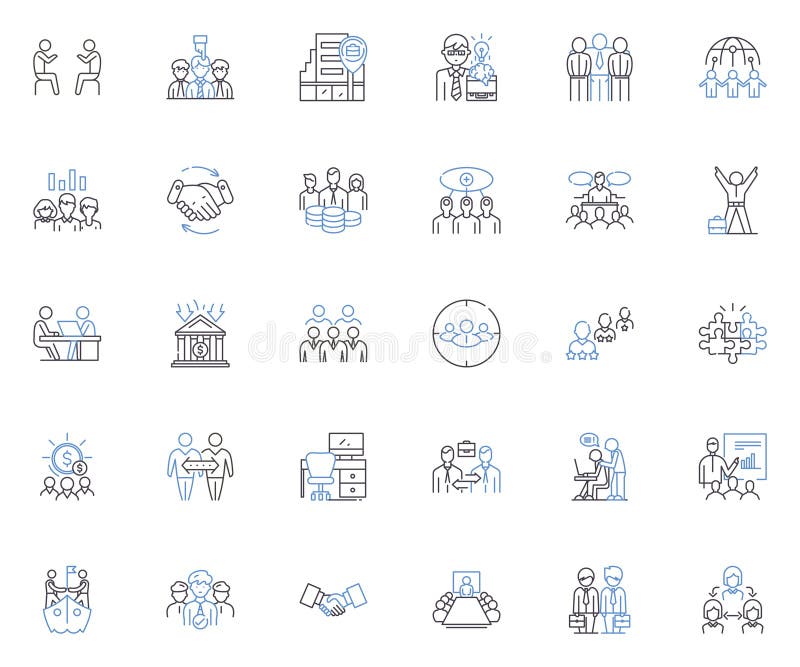 Crowd Line Icons Collection. Gathering, Audience, Multitude, Swarm, Mob ...