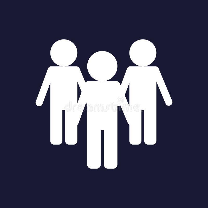 Crowd. a Lot of People. a Group of People Stock Vector - Illustration ...