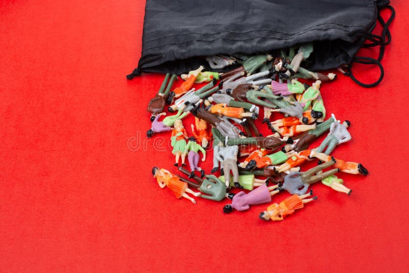 Crowd of Miniature People Figurines. a Lot of People Stock Photo ...