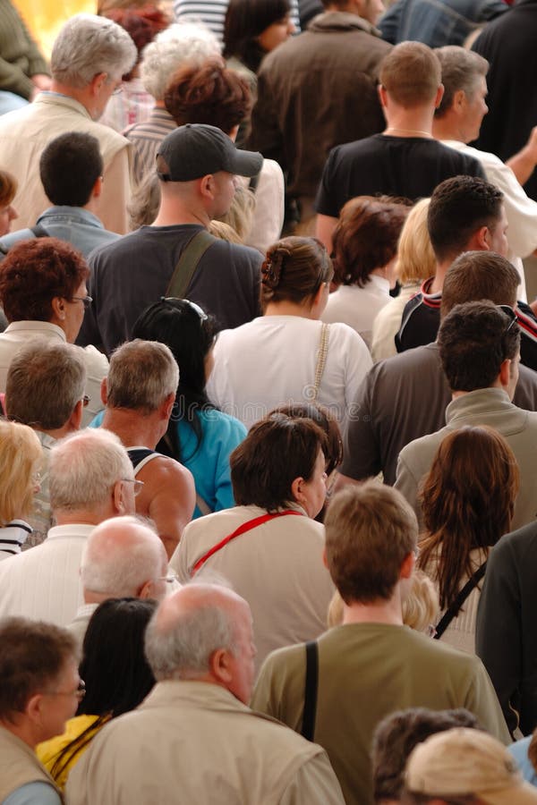 Crowd of people stock photo. Image of distant, crowd, standing - 2304356