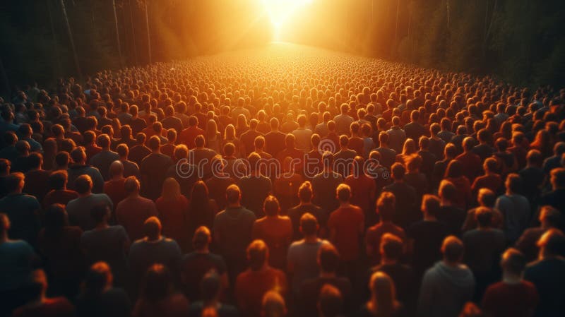 Crowd of people back view stock illustration. Illustration of walk ...