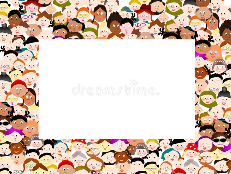 Community Cartoon People Border Stock Illustrations – 359 Community ...
