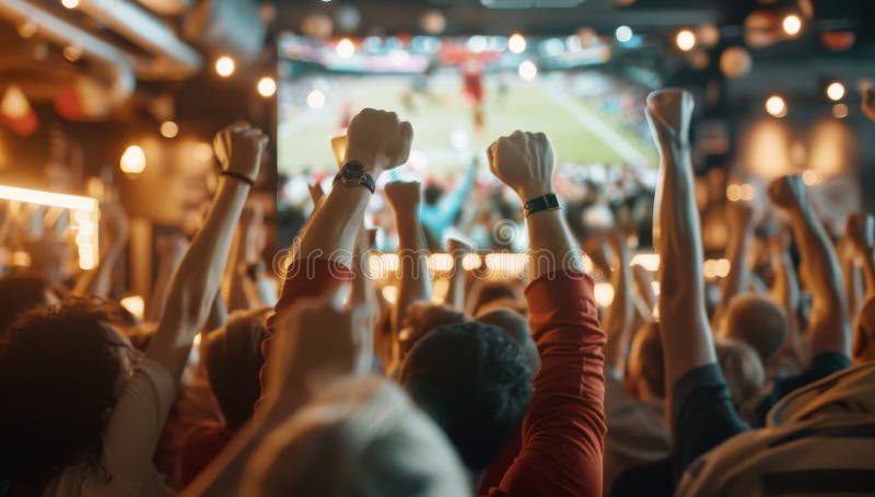 A Crowd of People are Cheering at a Sporting Event by AI Generated ...