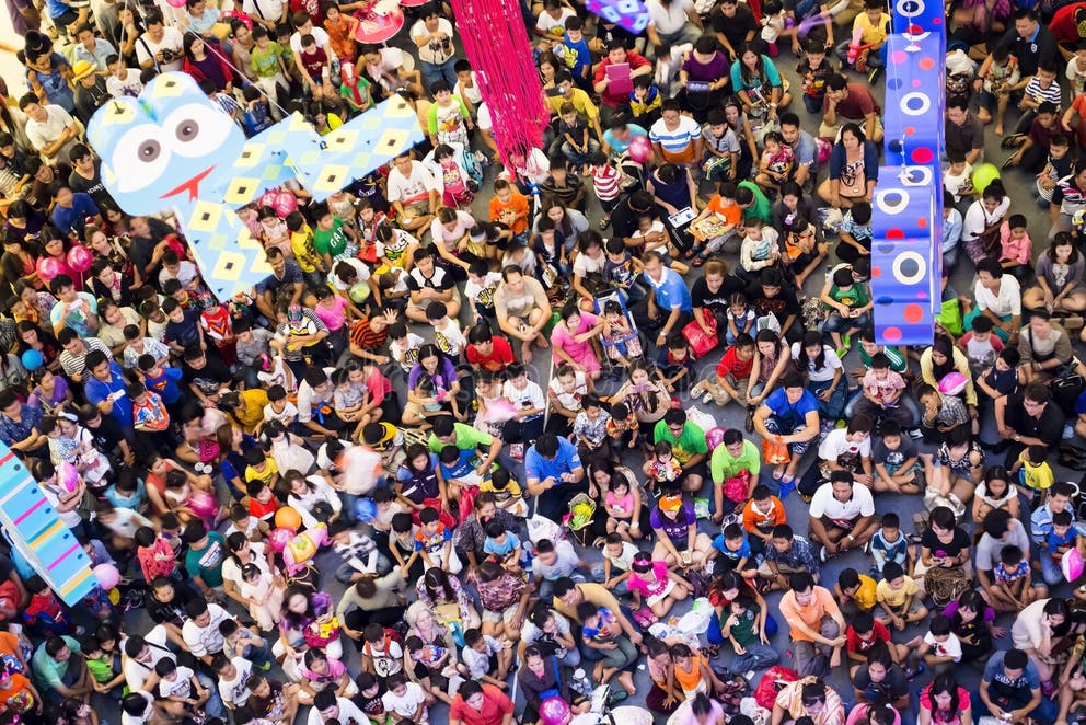 Crowd of People in Children S Day Editorial Image - Image of children ...