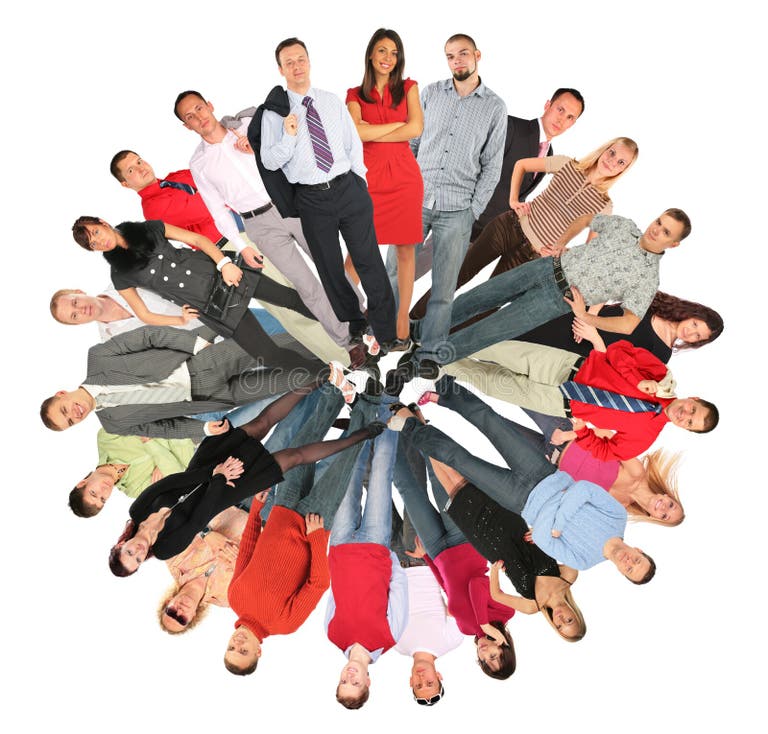 Crowd People Circle Collage Stock Photo - Image of green, collage: 9003788